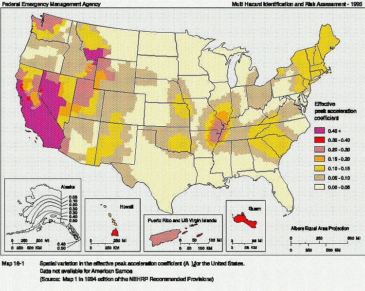 The Blast Shelter - Maps for US Hazardous Areas